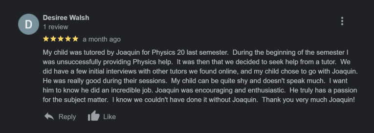 RM Tutoring – In-Home and Online Tutoring for Math, Sciences and More