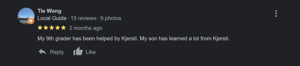 RM Tutoring – In-Home and Online Tutoring for Math, Sciences and More