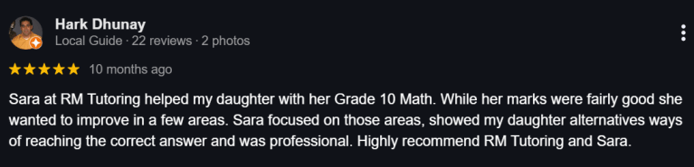 RM Tutoring – In-Home and Online Tutoring for Math, Sciences and More ...